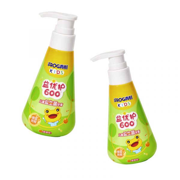 802 Orange Flavor Squeeze Pump ToothPaste For Kids Dental Care